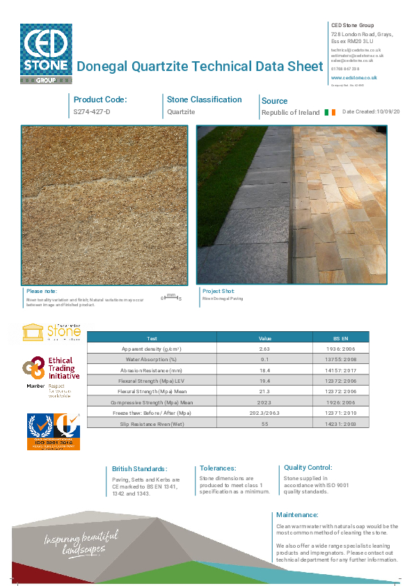 Donegal Quartzite Paving | CED