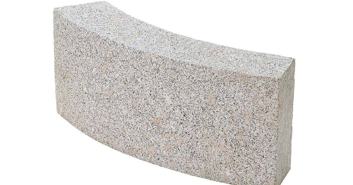 Radius Kerb - Silver Grey Granite | CED Stone
