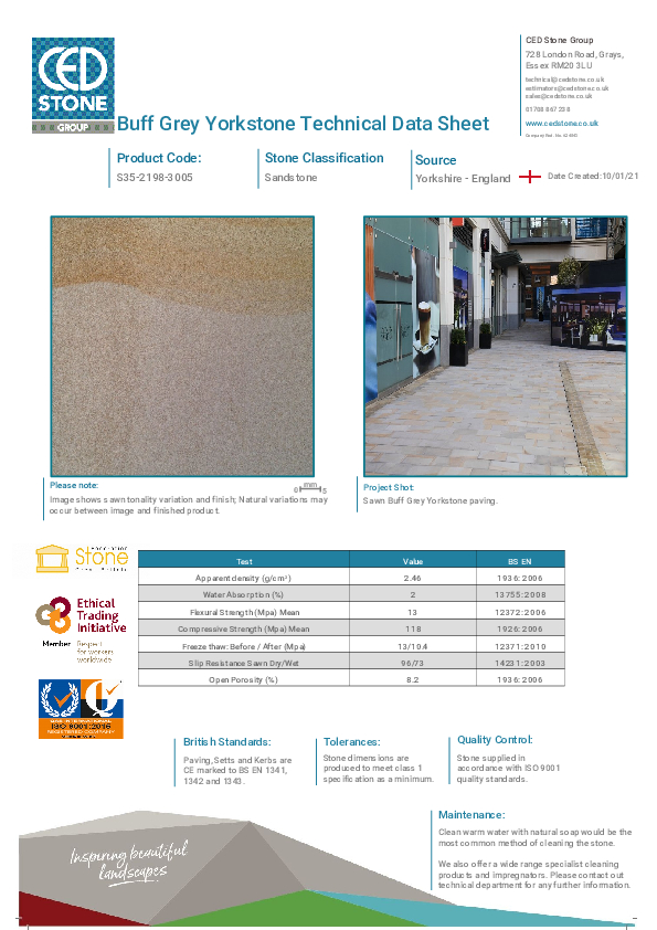 CED Stone | Buff Grey Sawn Yorkstone