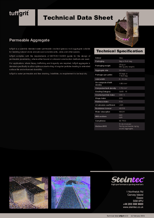 Steintec - Tuffgrit Bedding Aggregate | CED