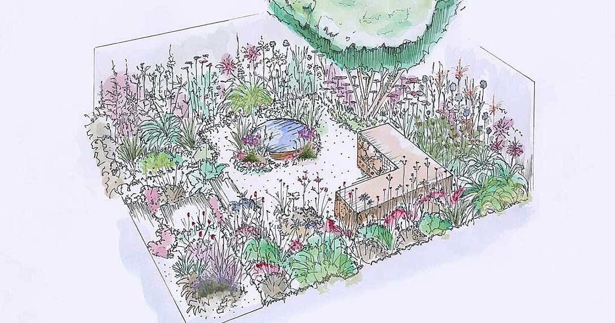 Turfed Out RHS Hampton show garden by Hamzah-Adam Desai,… | CED Stone