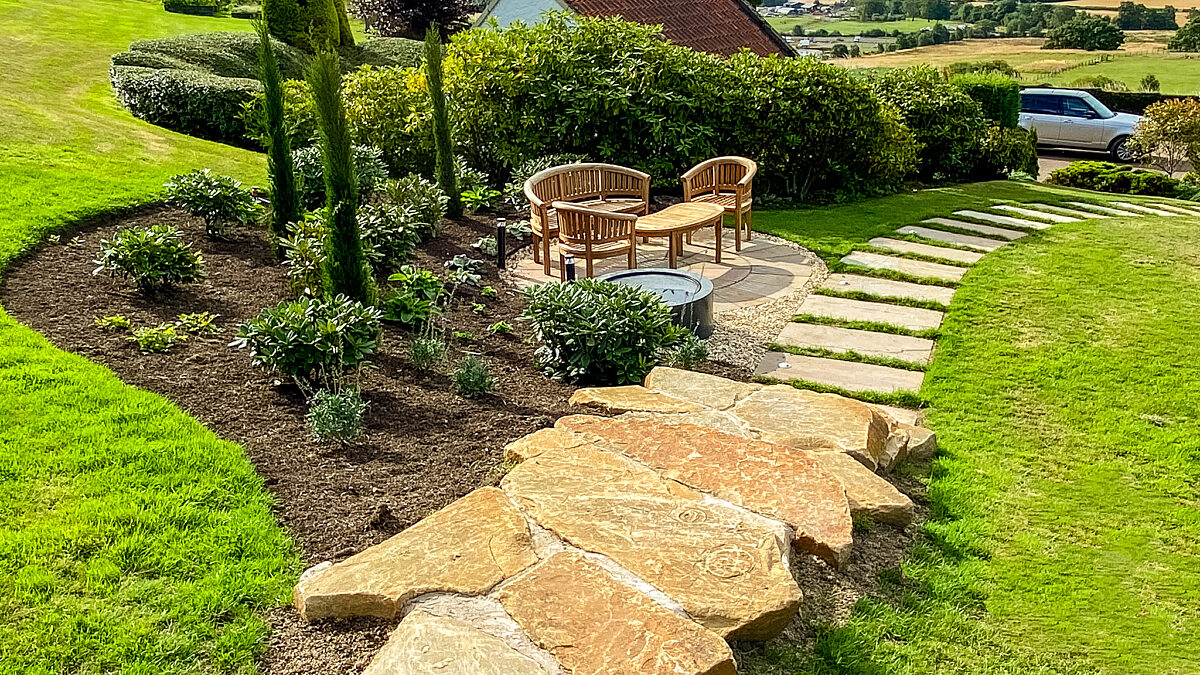 Slabby Sandstone Rockery | CED Stone
