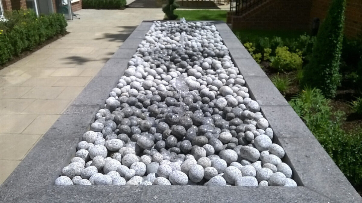 Silver Grey Granite Cobbles & Pebbles | CED Stone