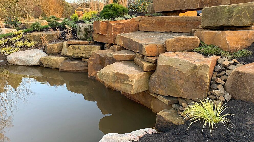 Slabby Sandstone Rockery | CED Stone