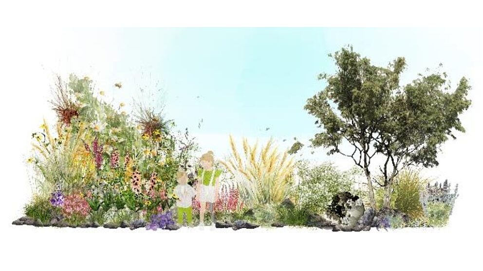 Strive & Thrive show garden | CED Stone